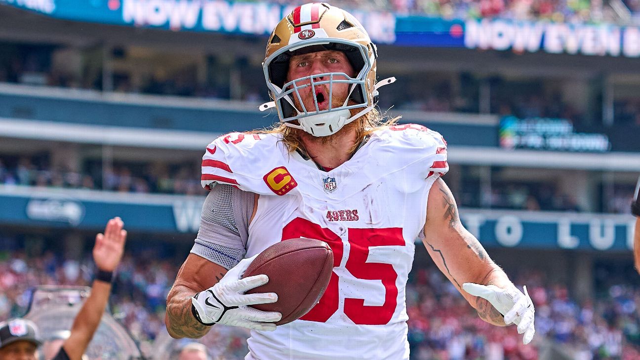 49ers place George Kittle on IR, waive Jake Moody - ABC7 San Francisco
