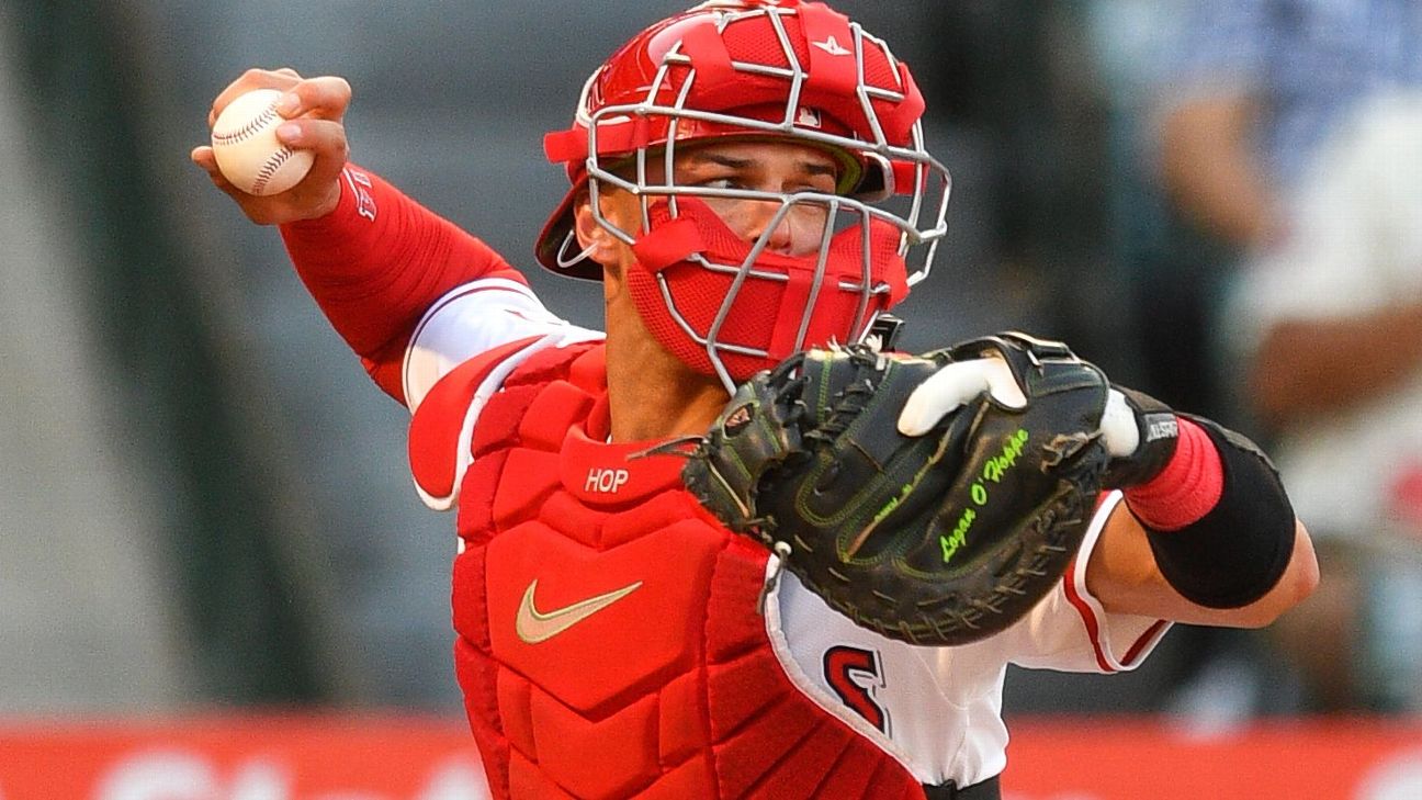 Los Angeles Angels place C Logan O'Hoppe on concussion IL - ABC7 Los ...