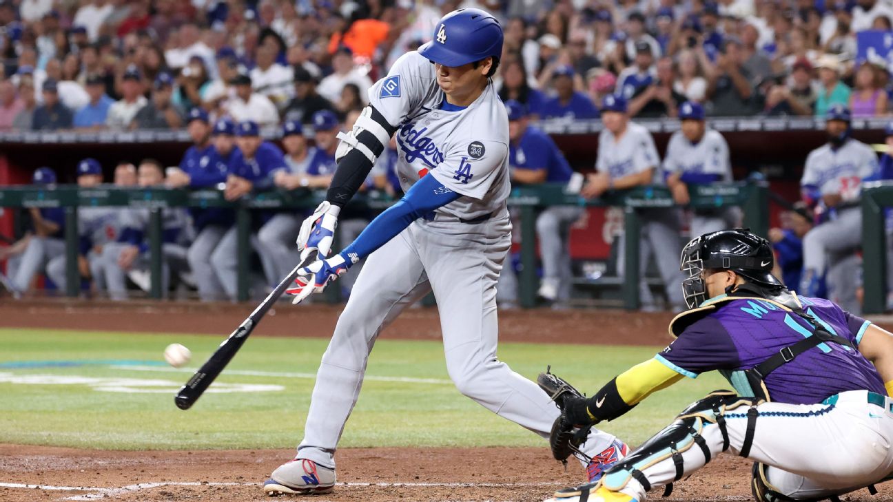 Dodgers' Shohei Ohtani hits career-high-tying 54th homer into pool ...