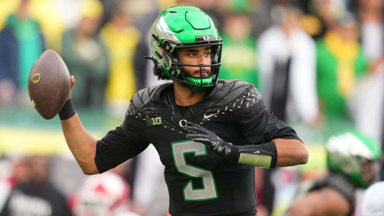 QB Dante Moore opts against NFL draft, returning to Oregon - ABC7 Los ...