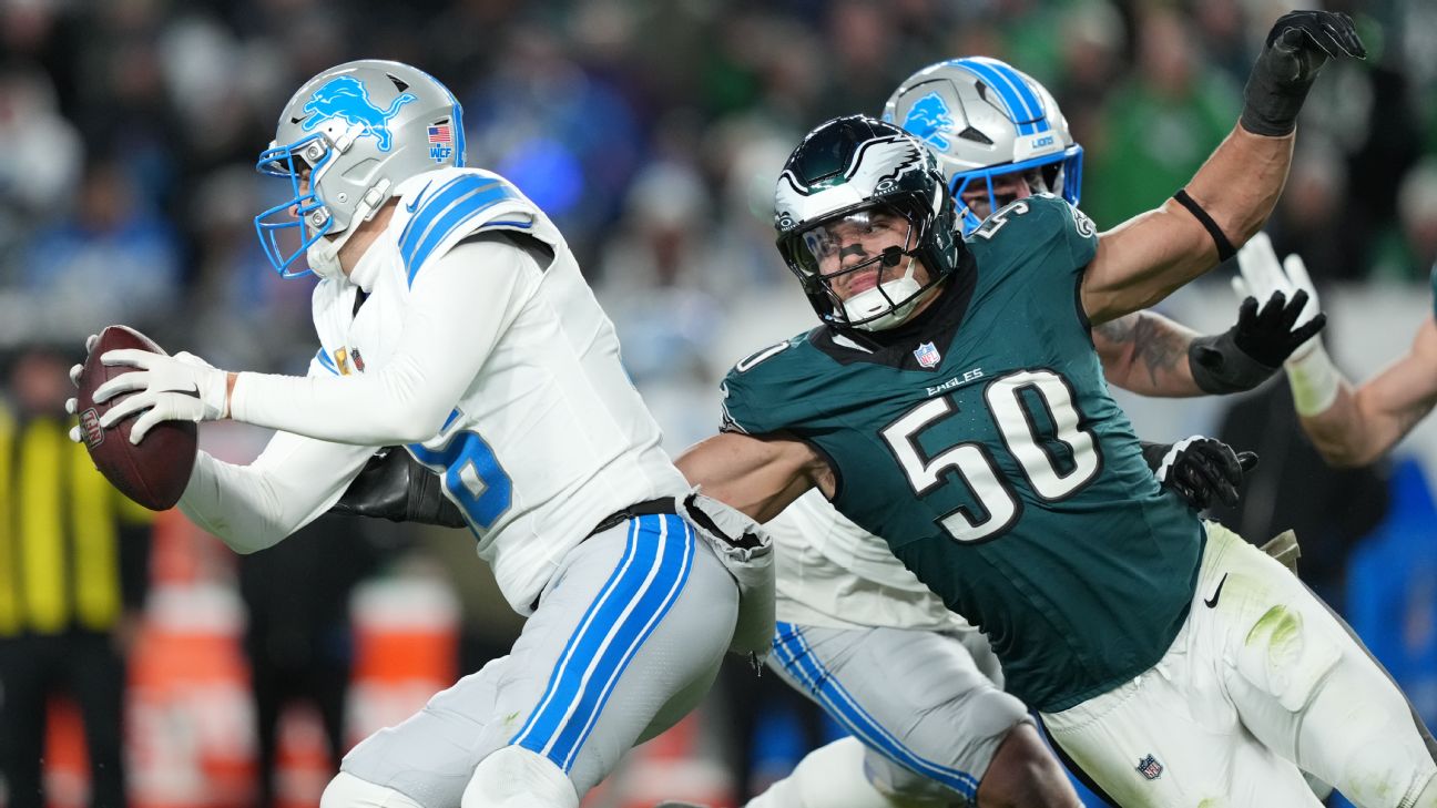 Eagles make statement on defense, shut down Jared Goff, Lions - 6abc ...