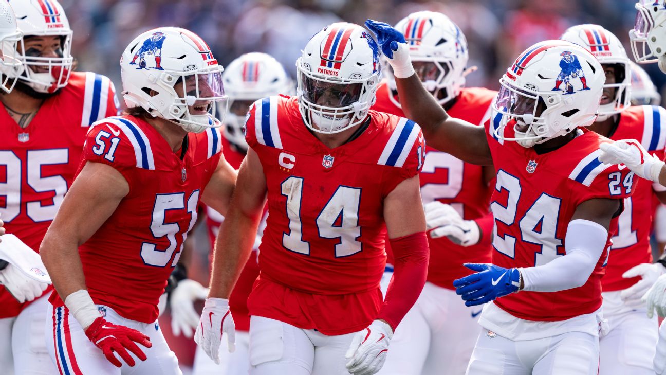 NFL Week 13 uniforms: New England rocking 'Patriot Pat' throwbacks ...