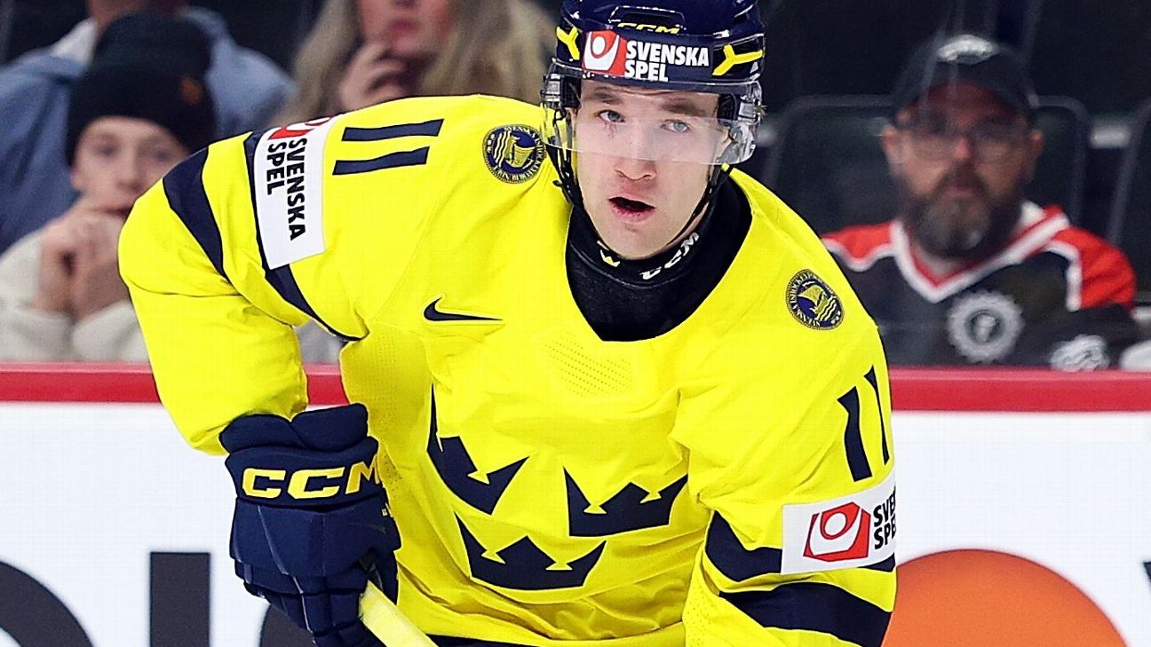Anaheim Ducks prospect Lucas Pettersson leads Sweden to win - ABC7 Los ...