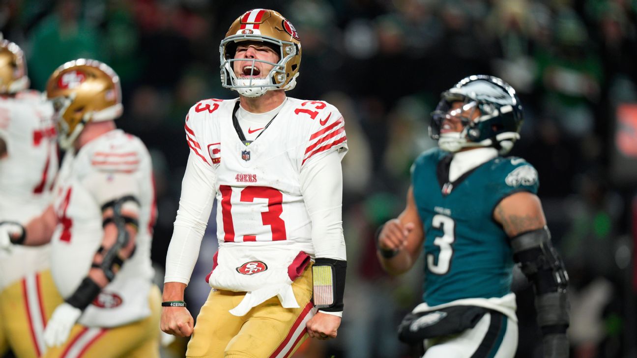 Niners defeat defending champs for NFC wild-card win - ABC7 San Francisco
