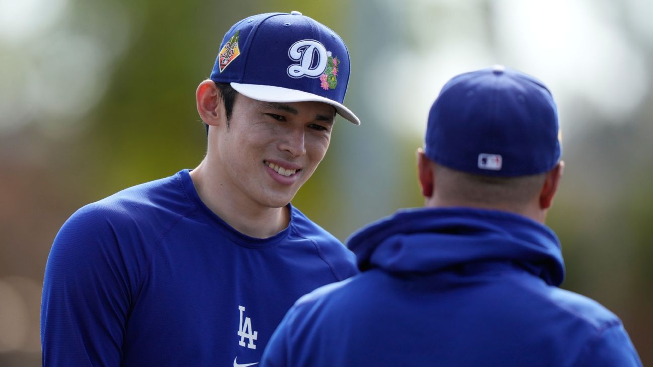 Dodgers' Roki Sasaki hit hard in first spring training start - ABC30 Fresno