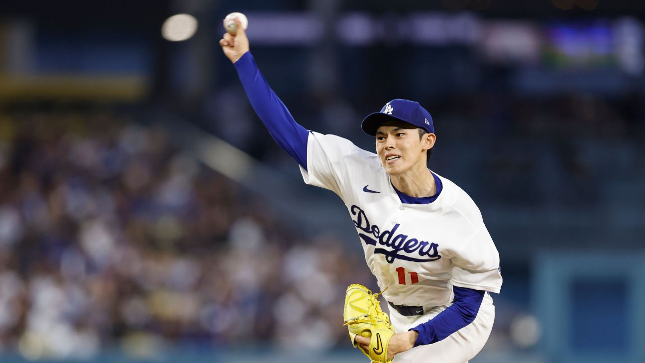 Dodgers' Roki Sasaki shows promise after horrid spring training - ABC7 ...