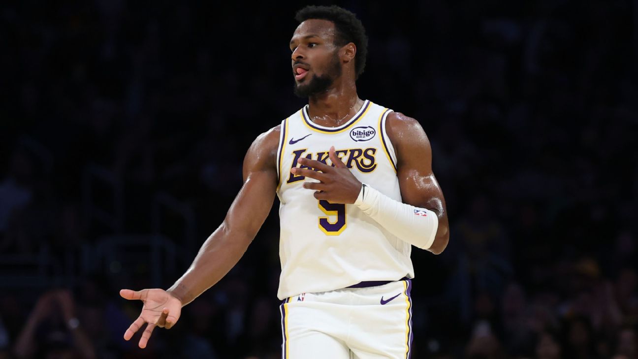 Nike's trademark filing for Bronny James' 'B9' logo denied - ABC7 Los ...