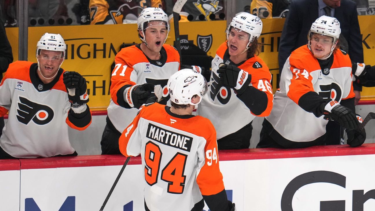 Flyers win Game 1 over Penguins in grand return to playoffs - 6abc ...