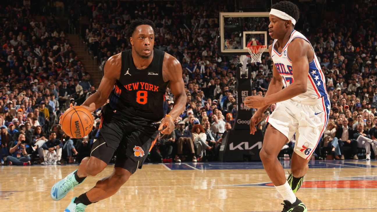 Knicks Og Anunoby Exits Game 2 Late With Apparent Leg Injury Abc7