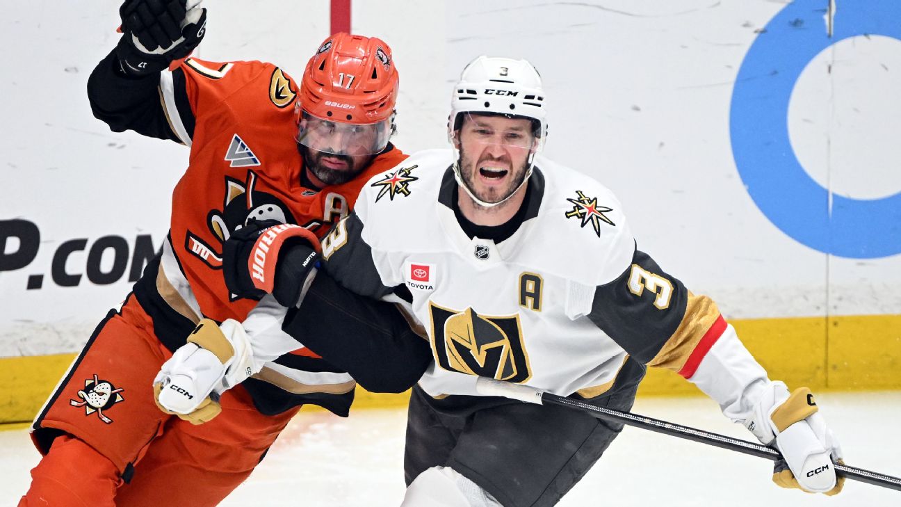 Vegas' McNabb gets 1-game suspension for late hit on Poehling - ABC7 ...