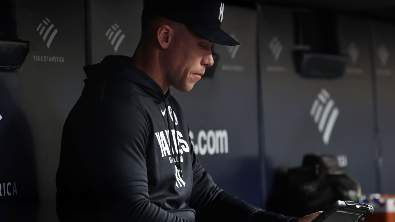 Yankees' Aaron Judge out with 'nagging' bone bruise near shoulder ...